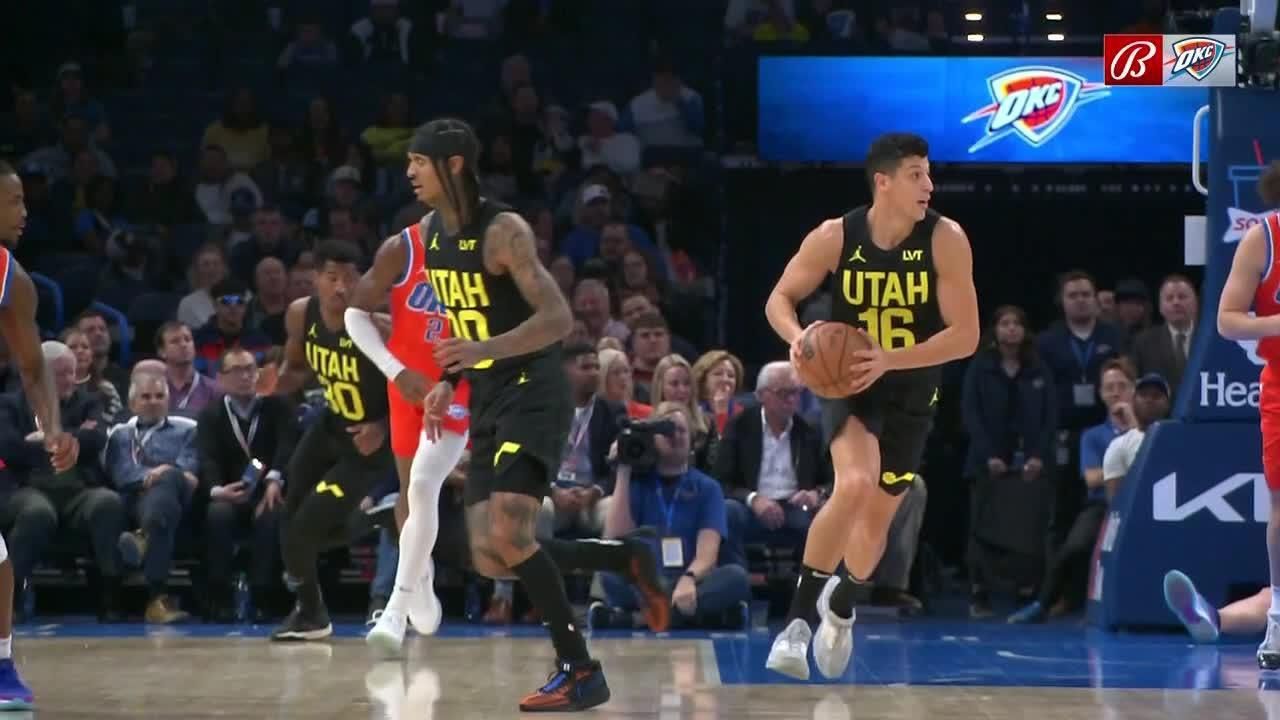 Keyonte George gets the and-1 to fall - ESPN Video