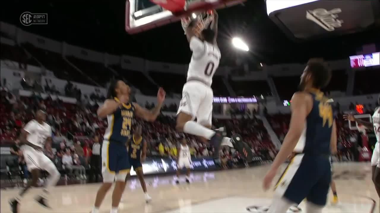 D.J. Jeffries elevates for dunk vs. Murray State Racers - ESPN Video