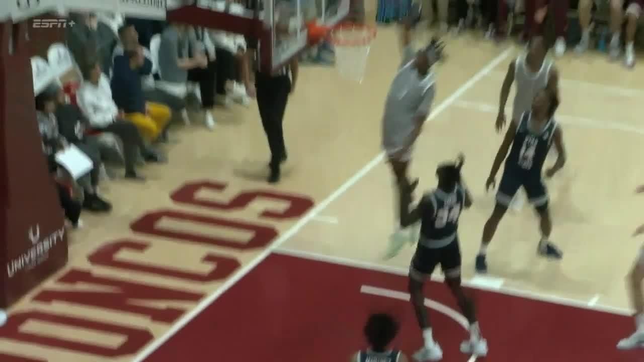 Adama Bal gets up for the beautiful slam - ESPN Video