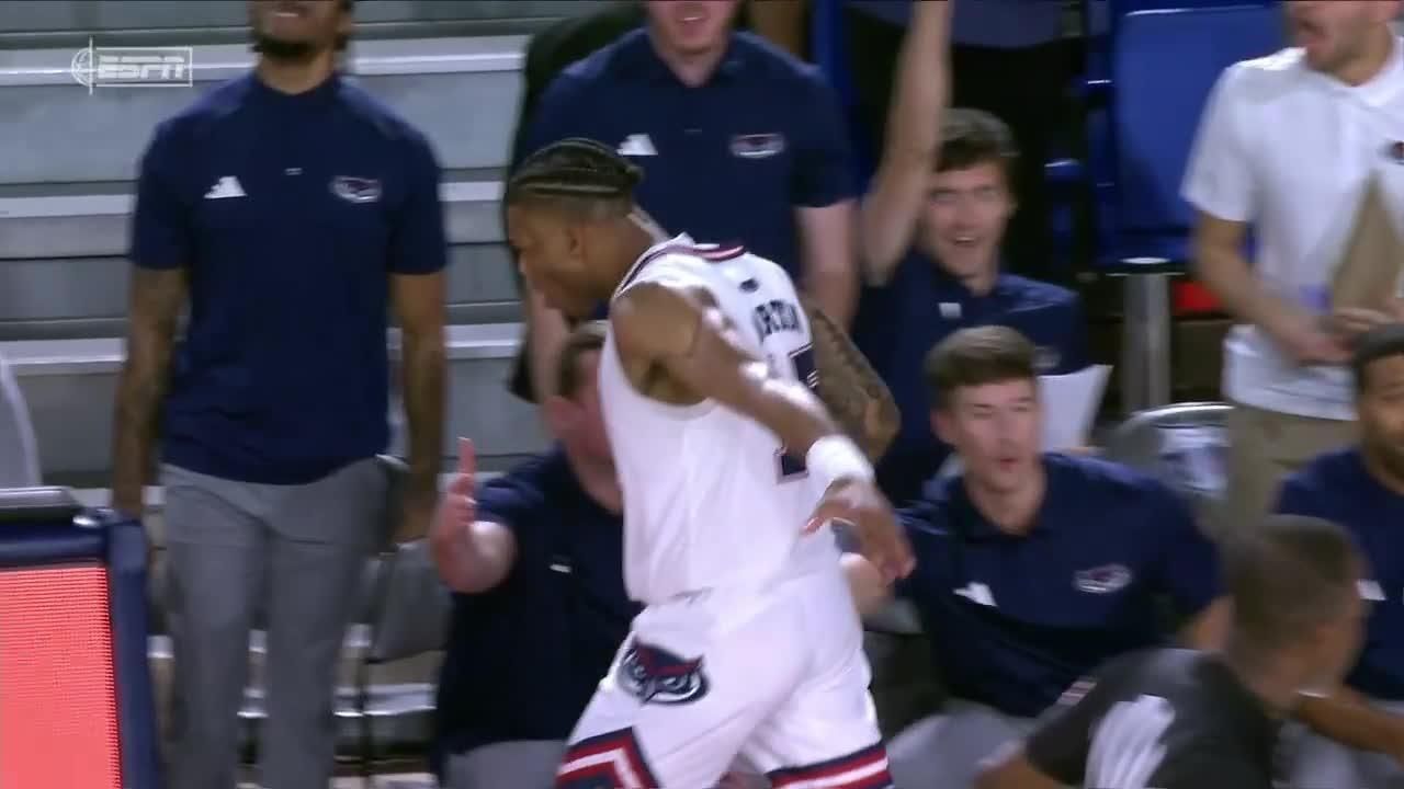Alijah Martin gets the and-1 to fall - ESPN Video