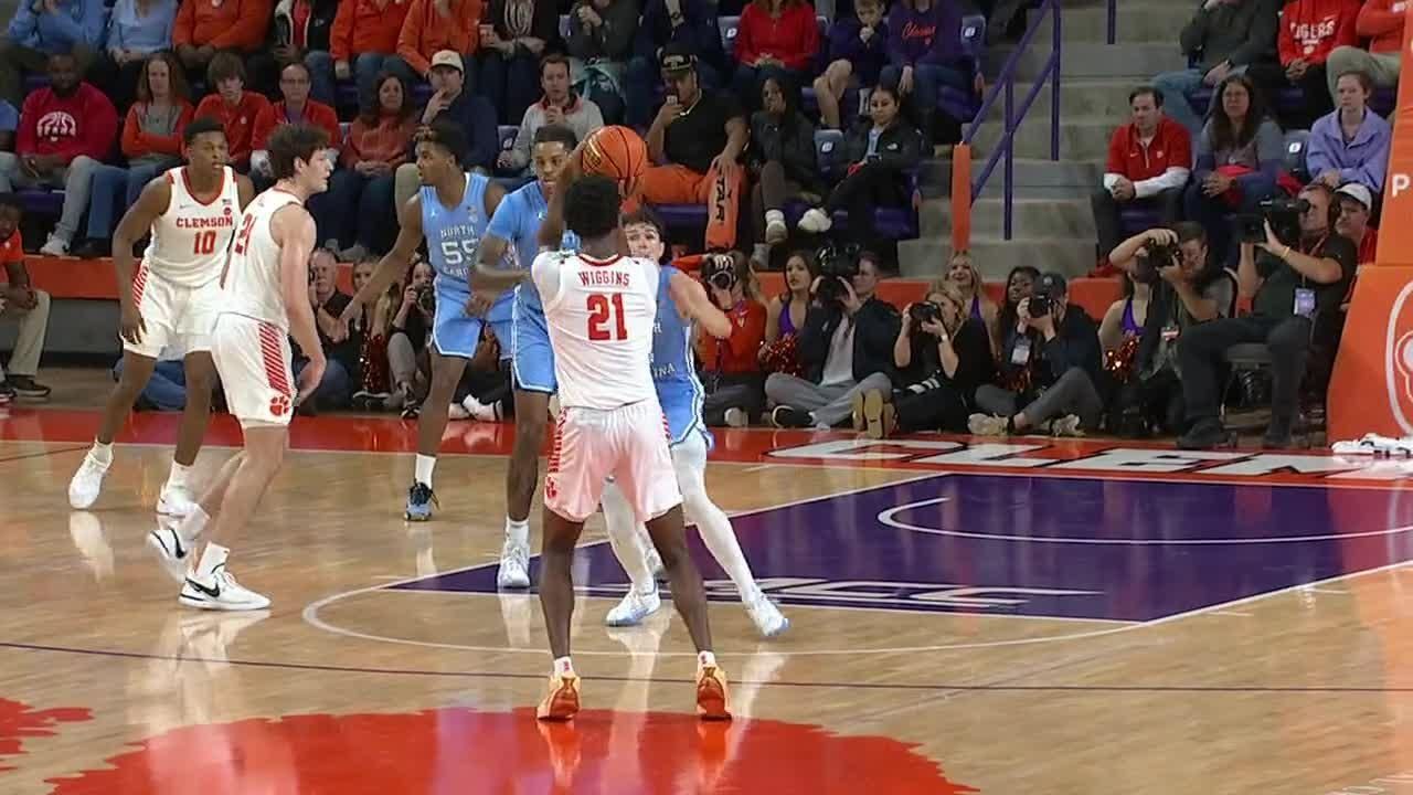 Chauncey Wiggins hits a logo 3 for Clemson - ESPN Video