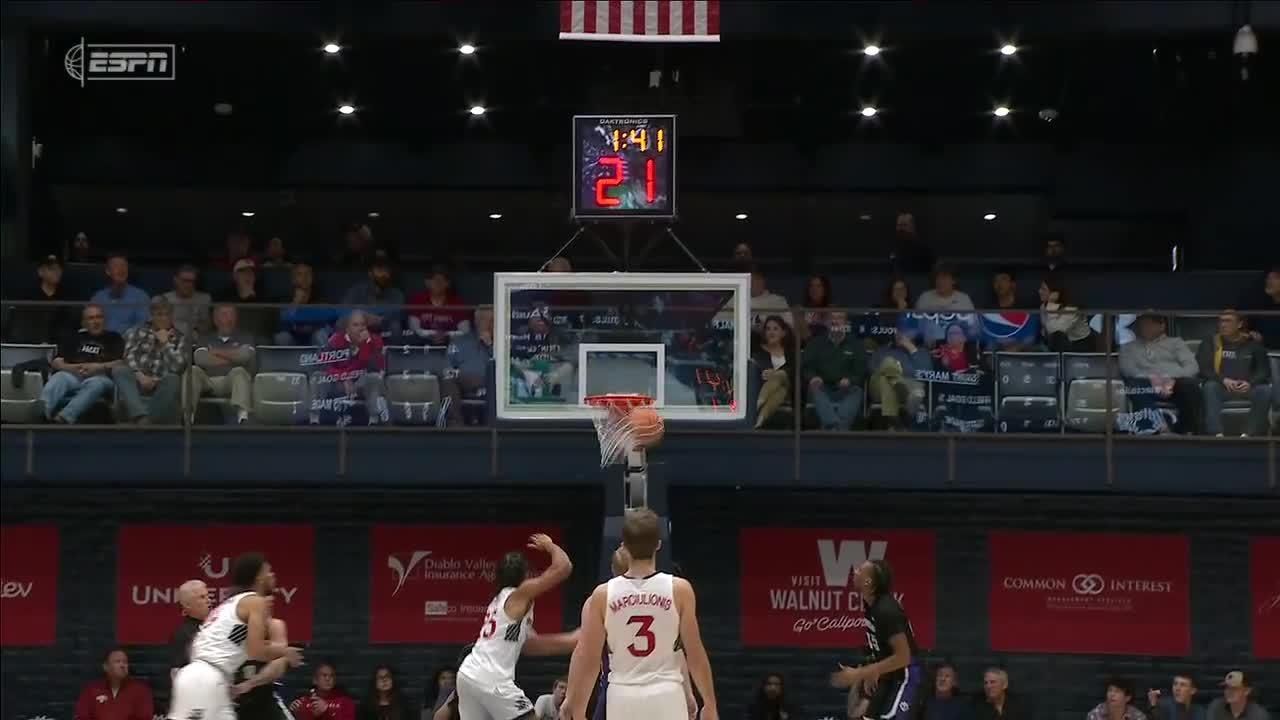 Alex Ducas drills long 3 vs. Portland Pilots - ESPN Video