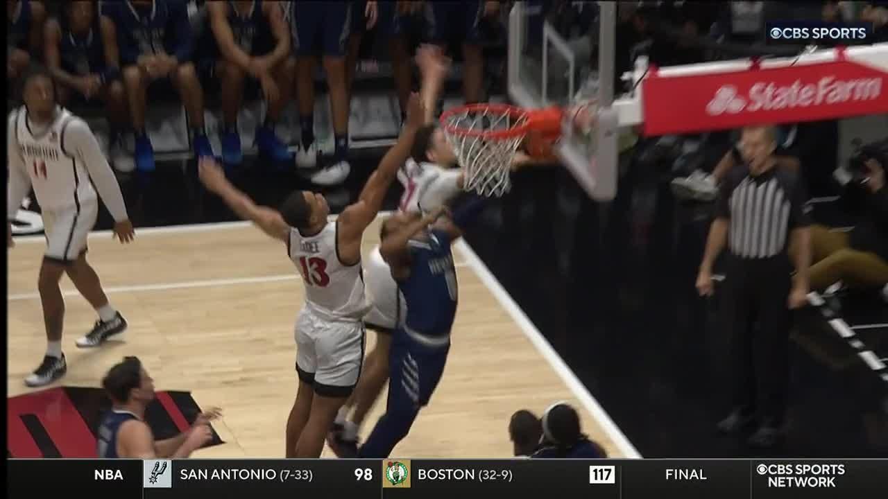 Miles Byrd denies Hunter McIntosh with huge swat at the rim - ESPN Video