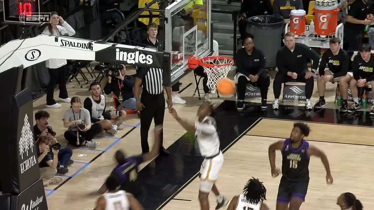 TreVon Spillers elevates for the big-time block - ESPN Video