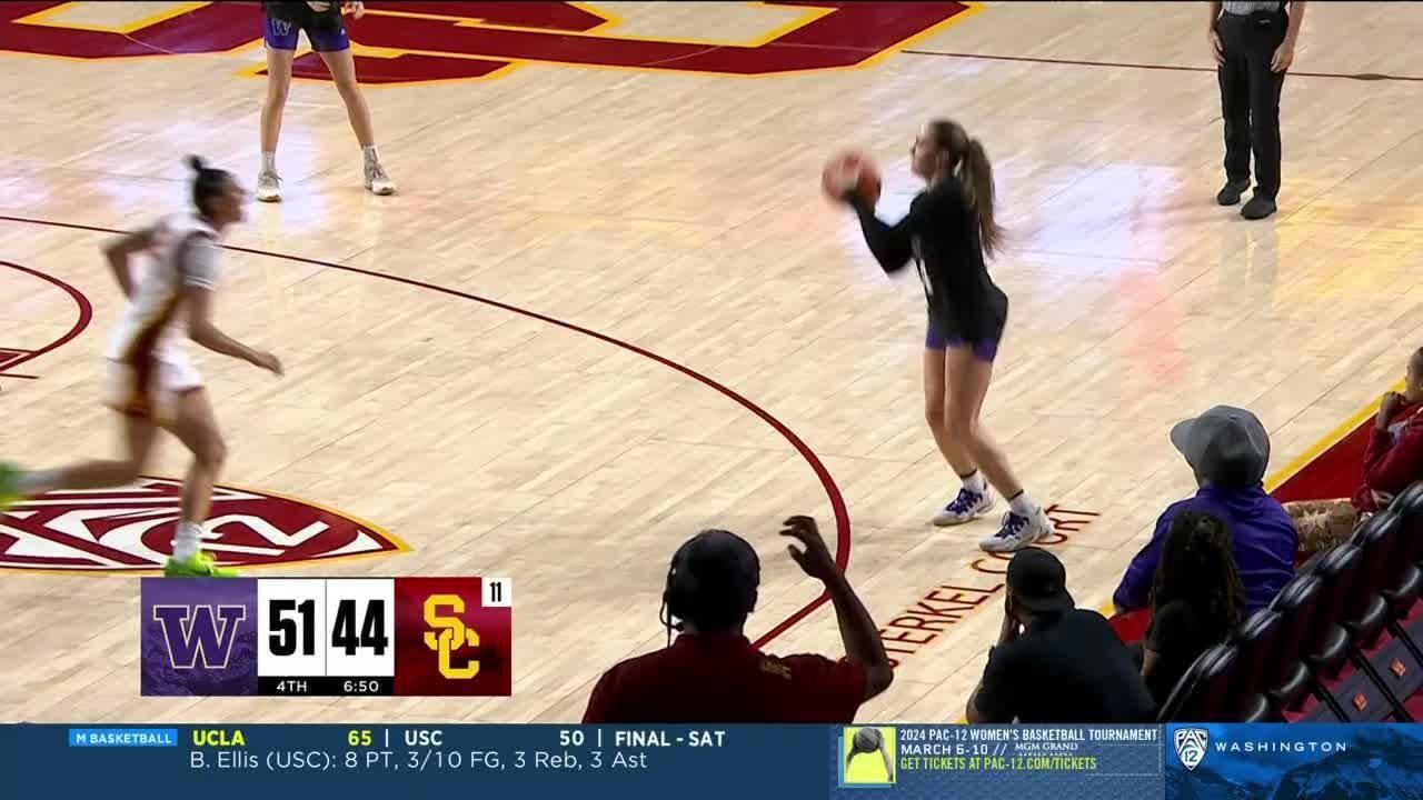 Elle Ladine drills the trey - ESPN Video