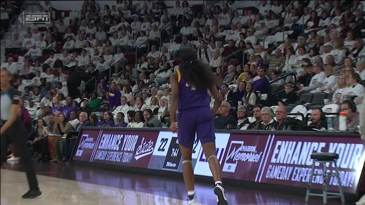 Flau'jae Johnson glides through the lane for the and-1 - ESPN Video