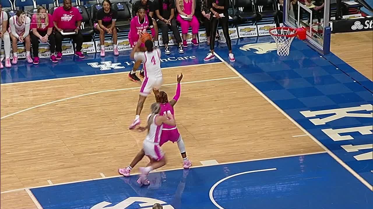 Eniya Russell sends the shot away - ESPN Video