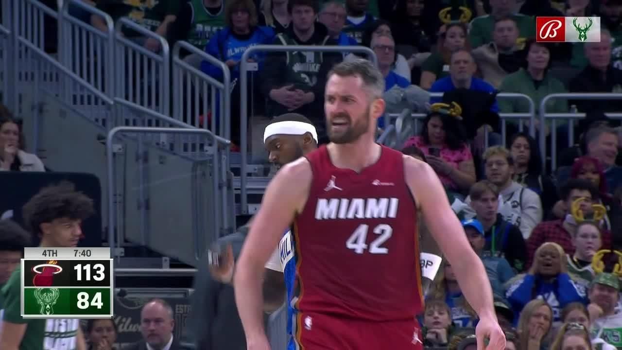 Kevin Love increases Heat's big lead with a 3-pointer - ESPN Video