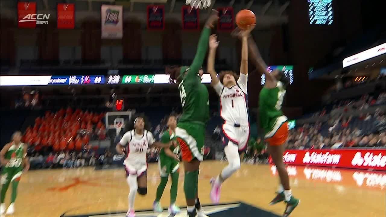 Kyla Oldacre rises to block the shot - ESPN Video