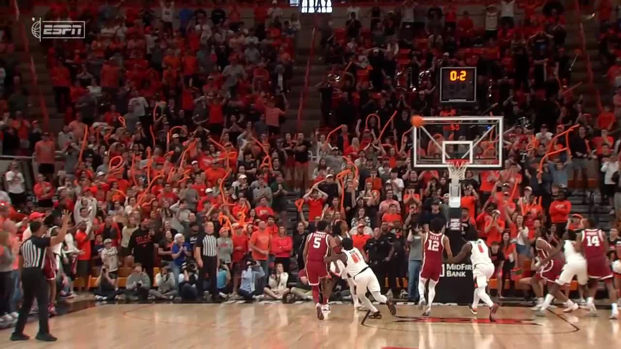 Javian Mccollum knocks down the 3-pointer - ESPN Video