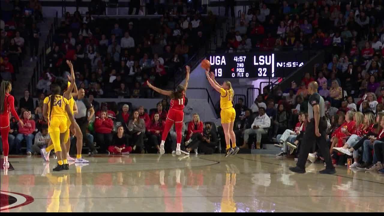 Hailey Van Lith sinks another 3-pointer - ESPN Video