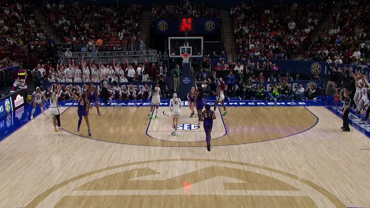 Te-Hina Paopao drains 3-pointer for South Carolina - ESPN Video