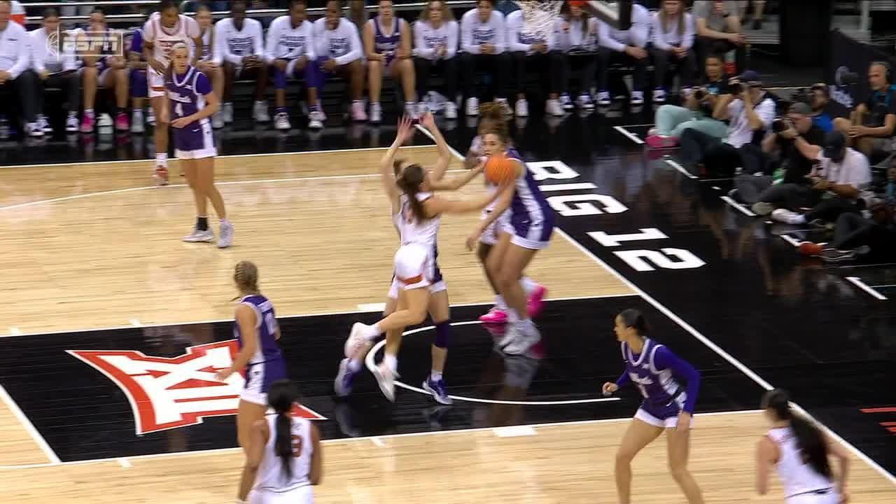 Shay Holle banks in layup for the Longhorns - ESPN Video