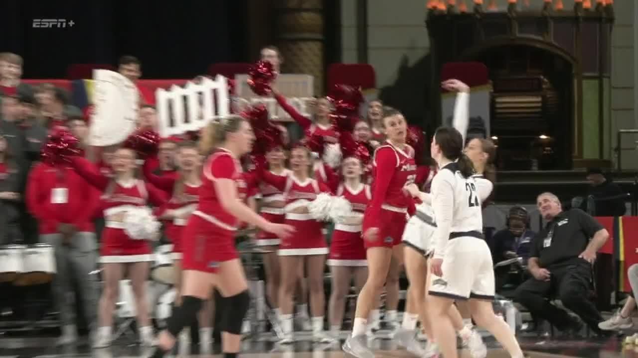 Jo Raflo nails the triple vs. Marist Red Foxes - ESPN Video