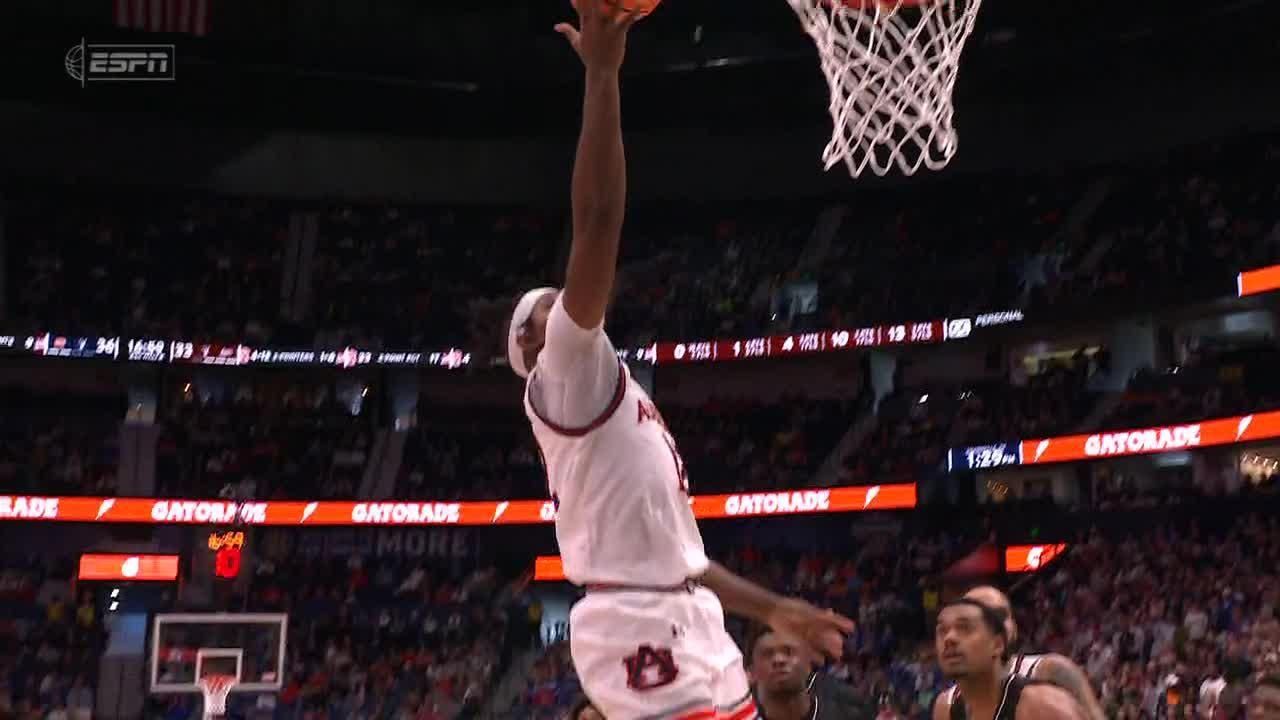 Denver Jones fights through contact for the Auburn and-1 - ESPN Video