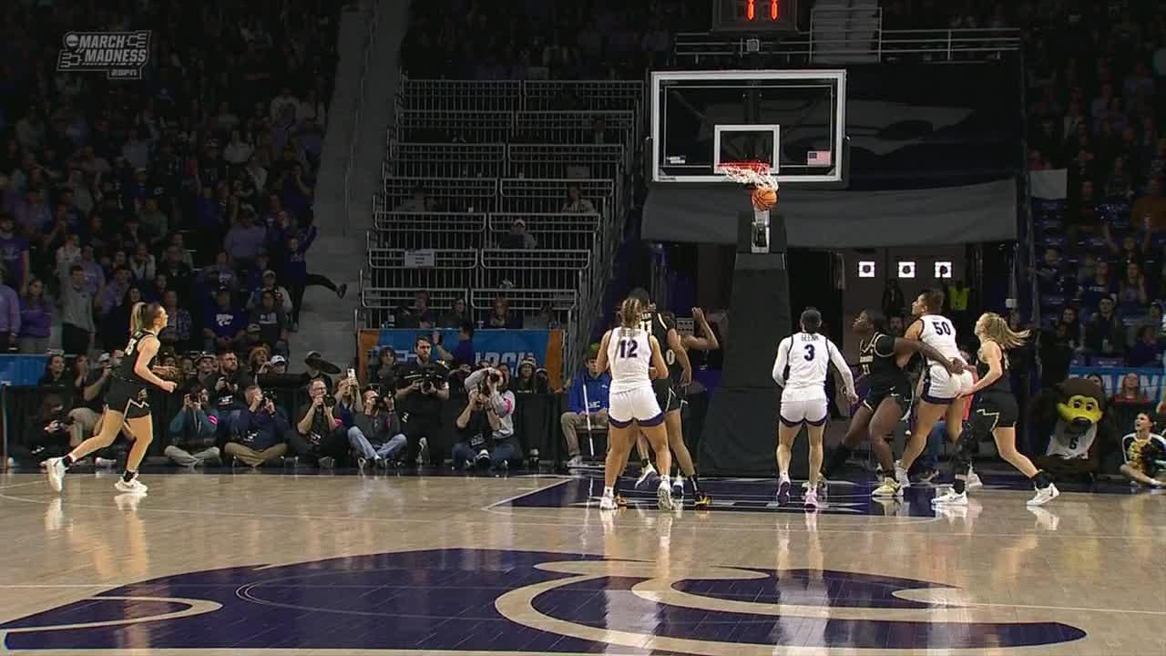 K-State's Taryn Sides sinks trey from downtown - ESPN Video