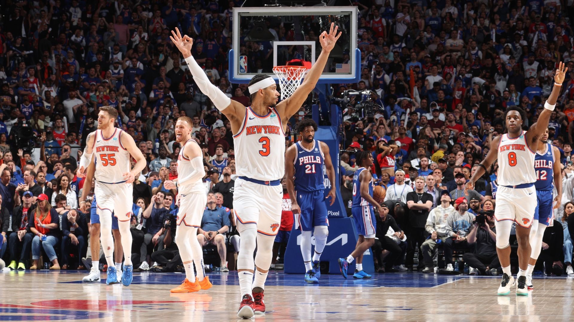 Knicks outlast 76ers to advance to the 2nd round - ESPN Video