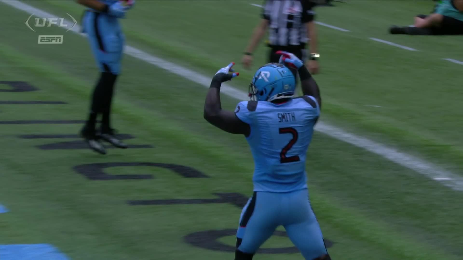De'Veon Smith powers his way into the end zone for the Renegades - ESPN ...