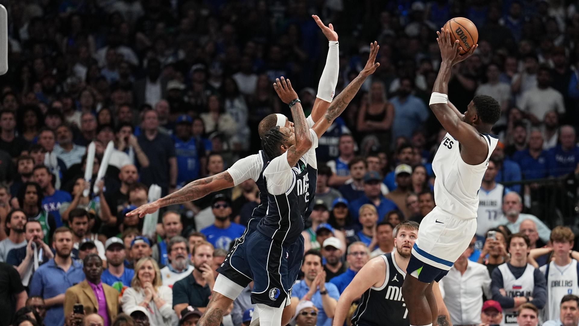 Anthony Edwards' clutch jumper puts Wolves up 5 - ESPN Video