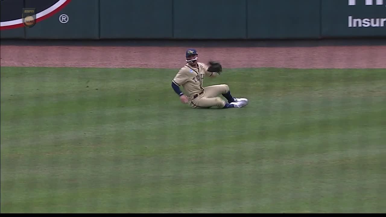Tanner Thach rips a double vs. Georgia Tech - ESPN Video