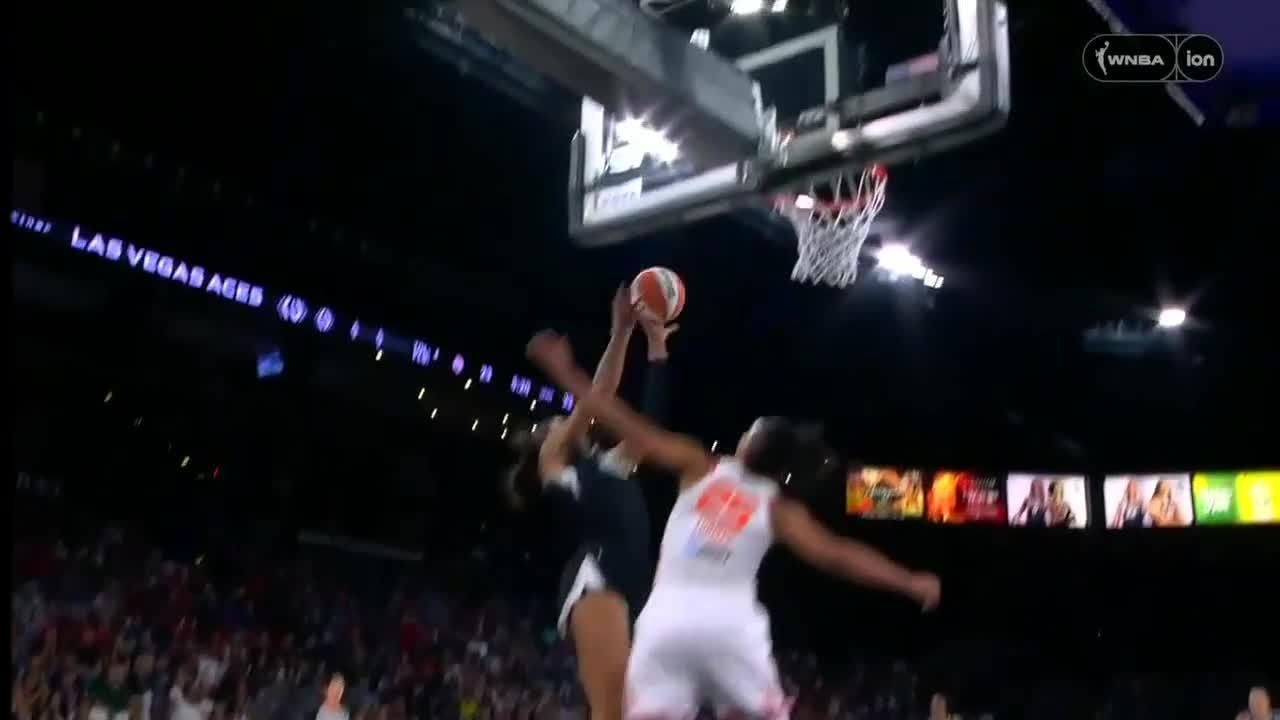 Brionna Jones rises to block the shot - ESPN Video