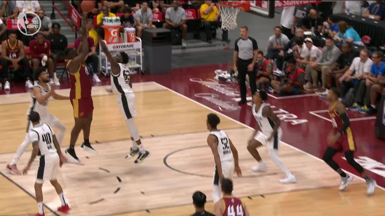 DJ Burns drains his first two baskets of Summer League - ESPN Video