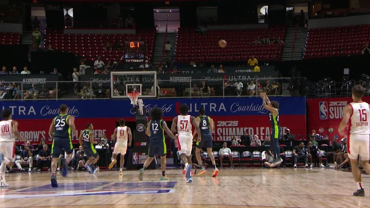 Gabe Kalscheur drains triple vs. Houston Rockets - ESPN Video