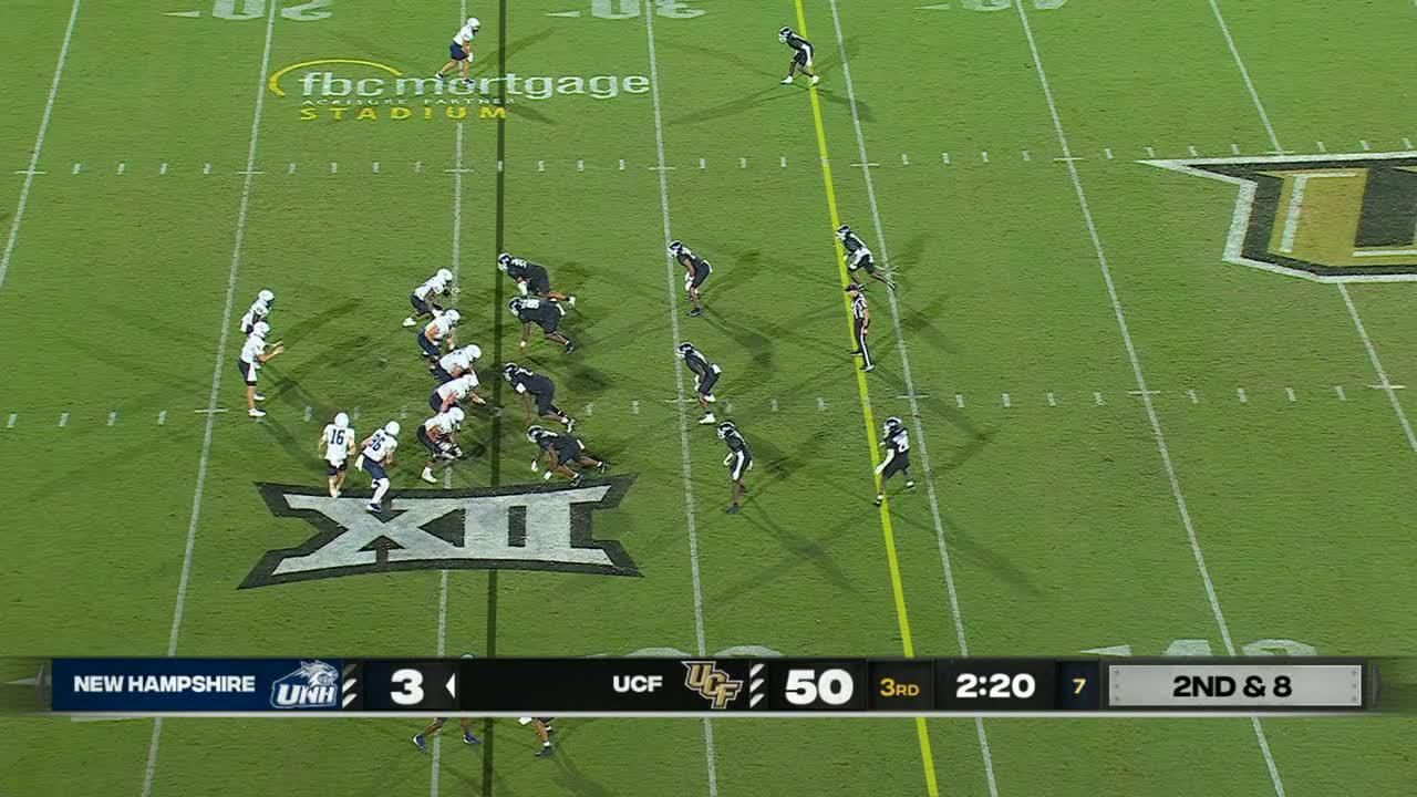 Antoine Jackson makes timely interception vs. New Hampshire - ESPN Video