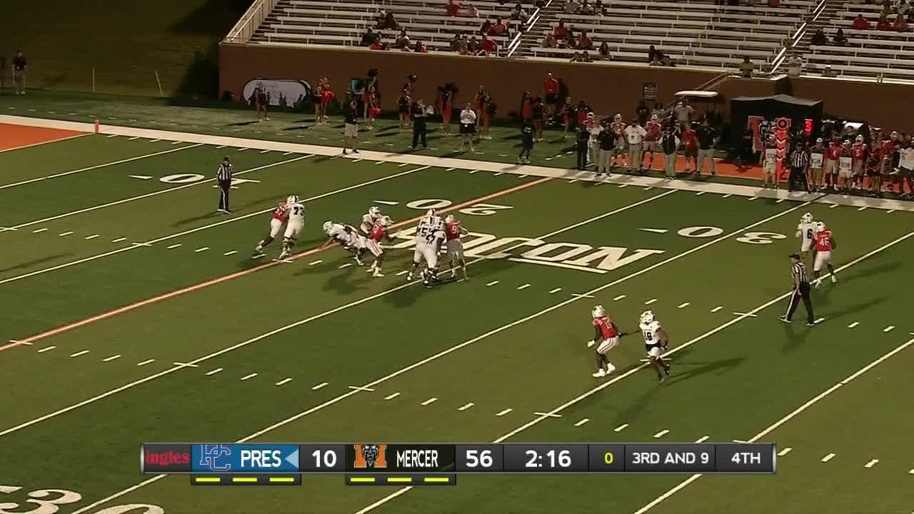 R.J Evans makes timely sack vs. Mercer - ESPN Video
