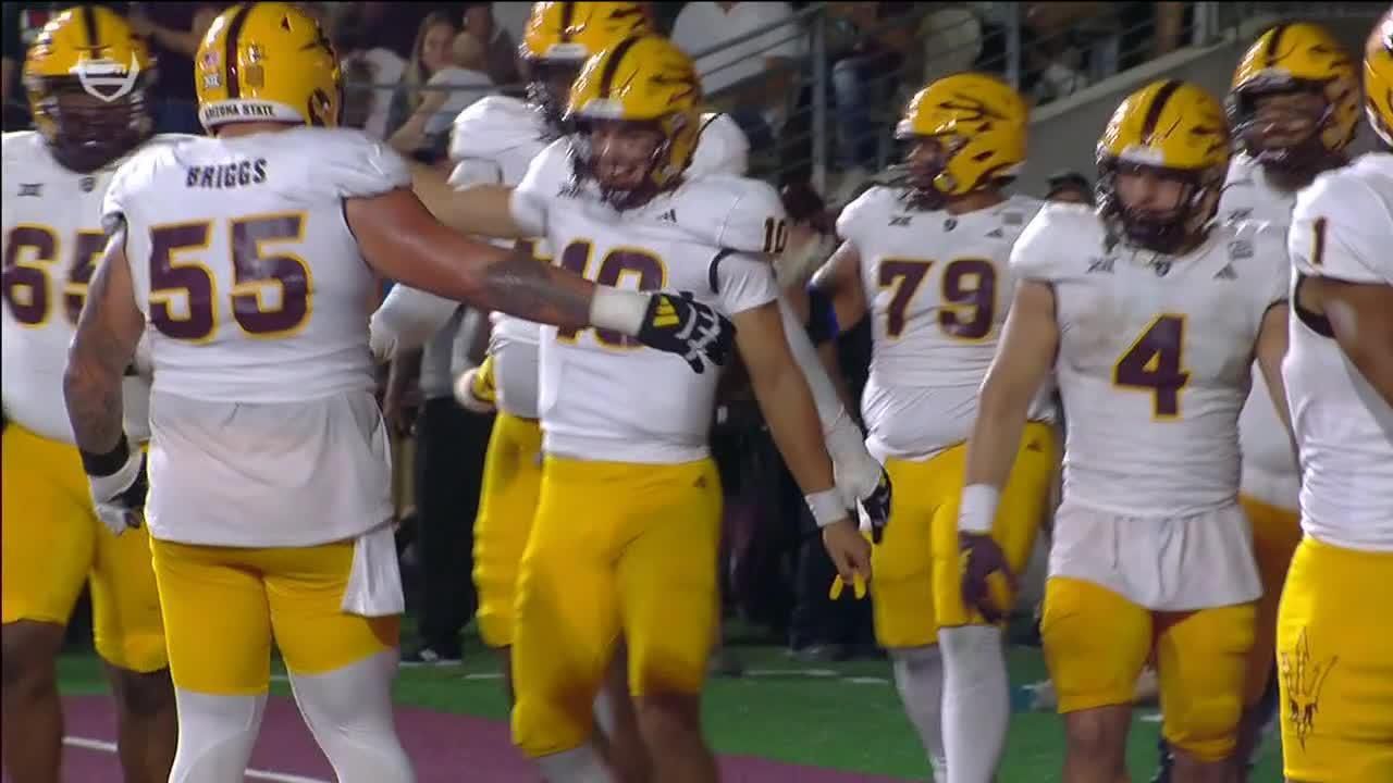Sam Leavitt keeps it himself to help ASU tie the score - ESPN Video
