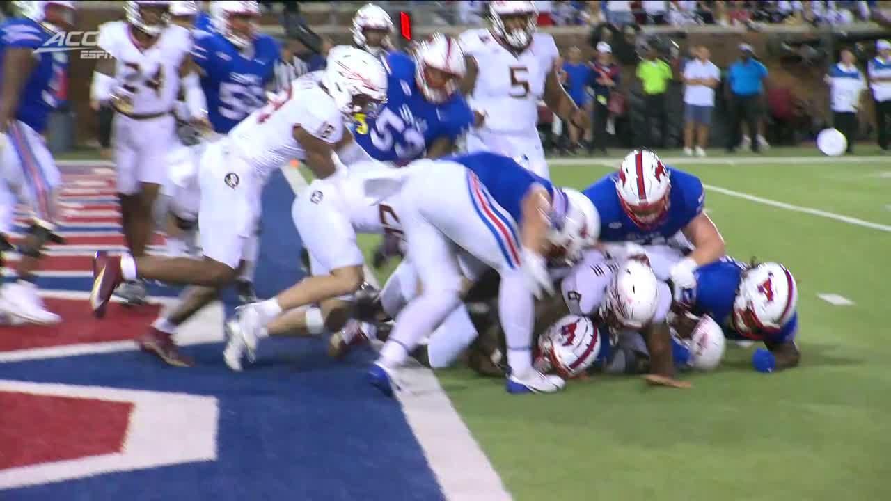 Roderick Daniels Jr. crosses goal line for 2-yard rushing touchdown ...