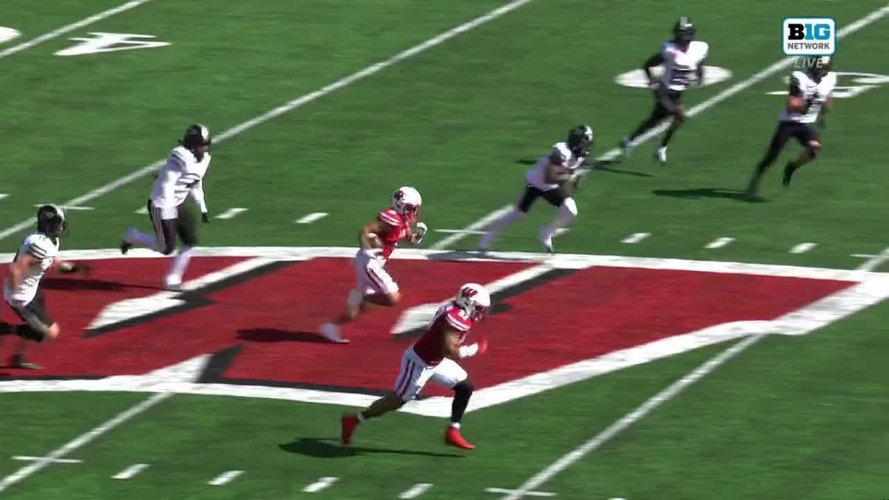 Trech Kekahuna goes 69 yards for a Badgers TD - ESPN Video