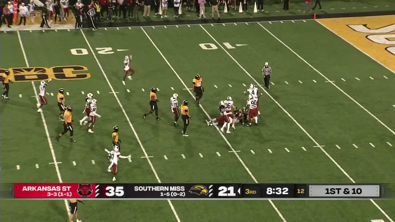 Jayden Jones had an interception vs. Southern Miss - ESPN Video