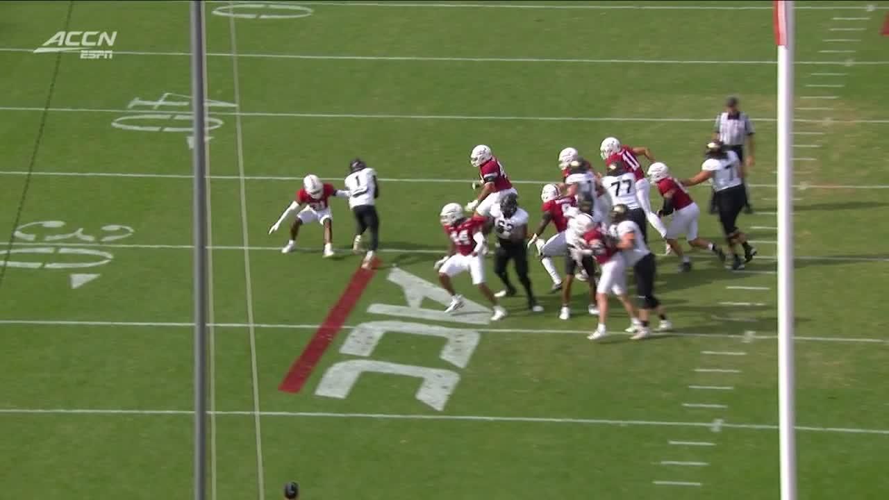 Demond Claiborne goes 12-yard on impressive rush - ESPN Video