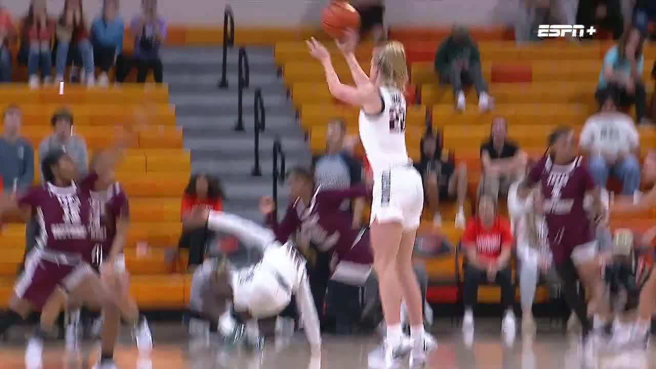 Macey Huard sinks it from downtown - ESPN Video