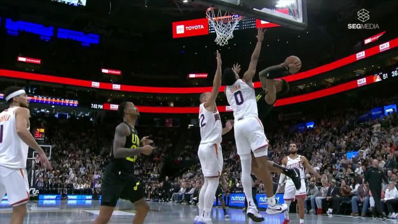 Keyonte George gets tough and-1 to fall for Jazz - ESPN Video