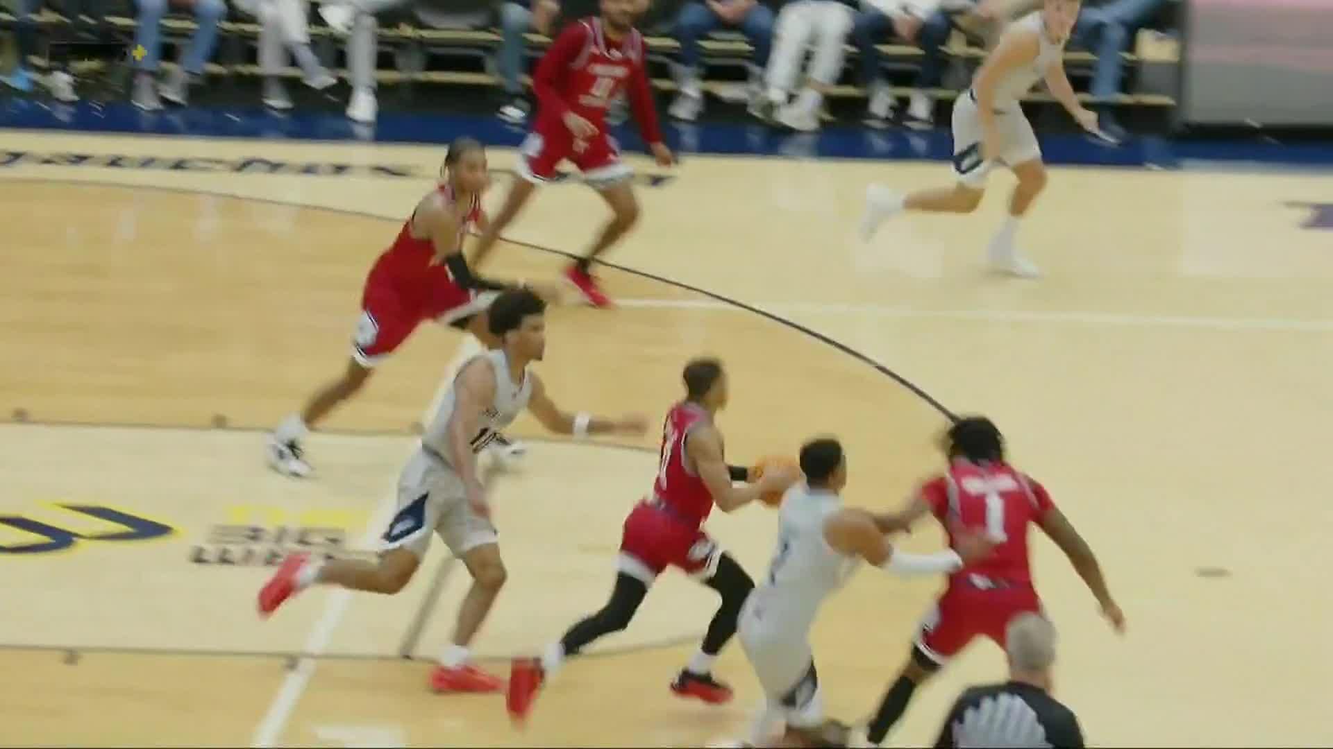 Elijah Price with the massive stuff at the rim - ESPN Video