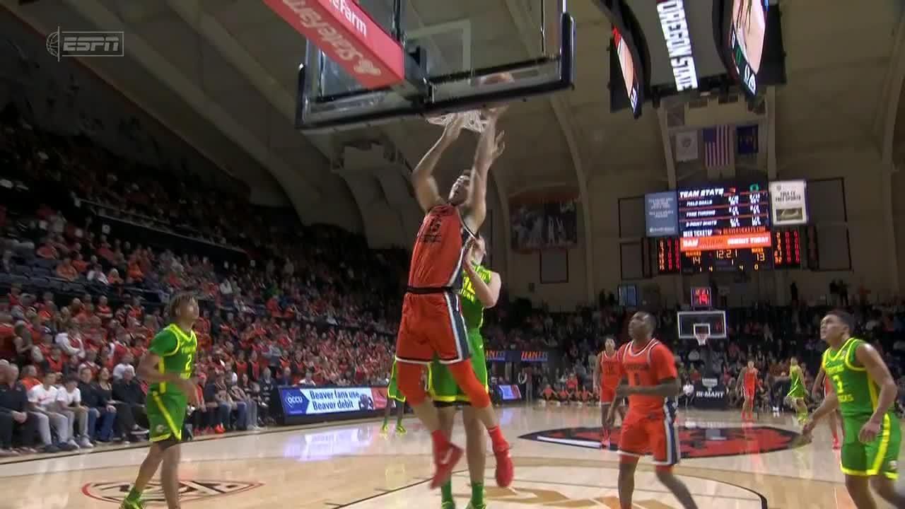 Matthew Marsh fights off defender for and-1 - ESPN Video