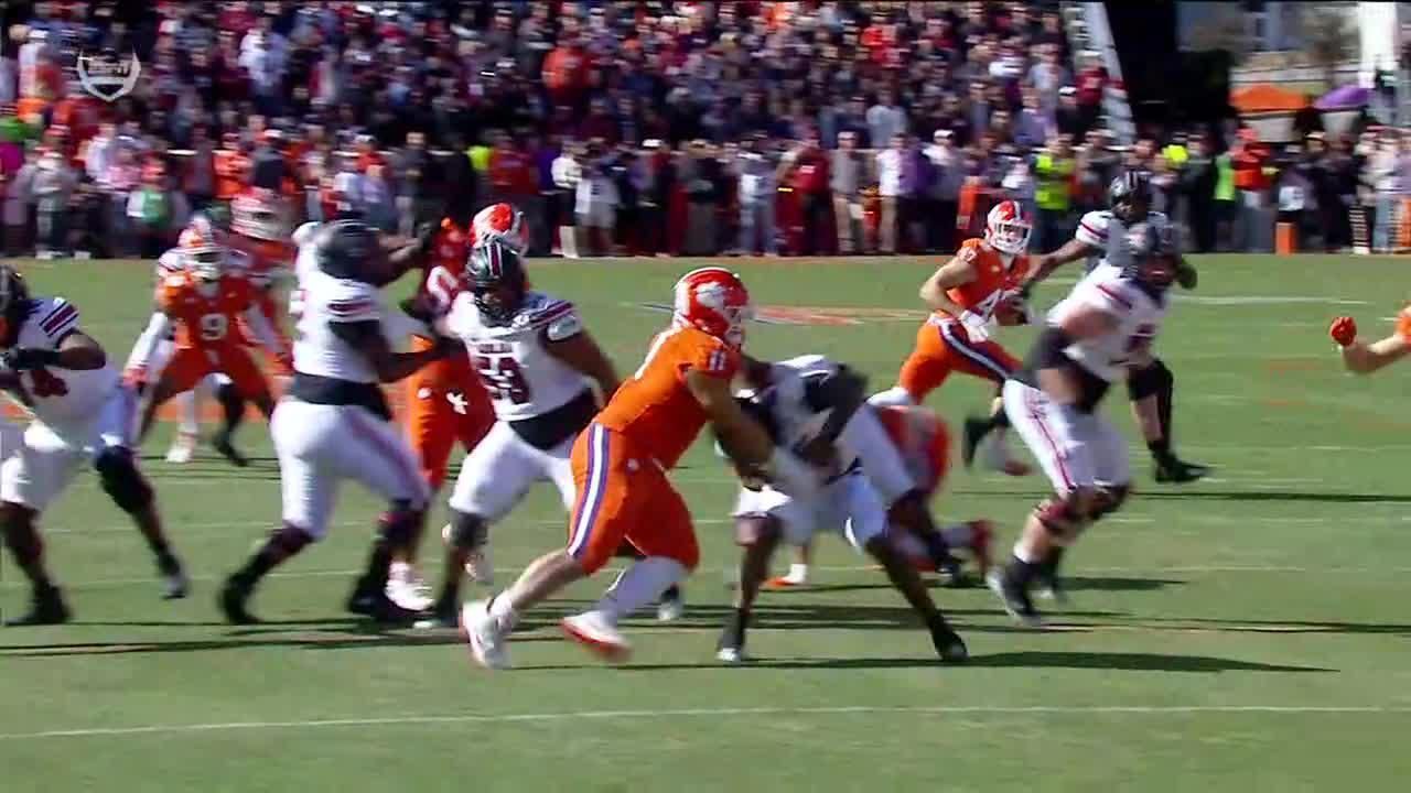 LaNorris Sellers somehow escapes the pocket for a 38-yard rush - ESPN Video
