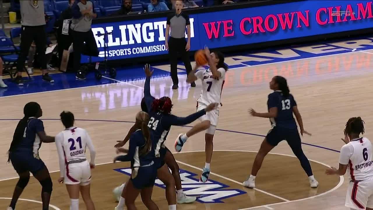 Zoe Nelson scores and draws the foul - ESPN Video