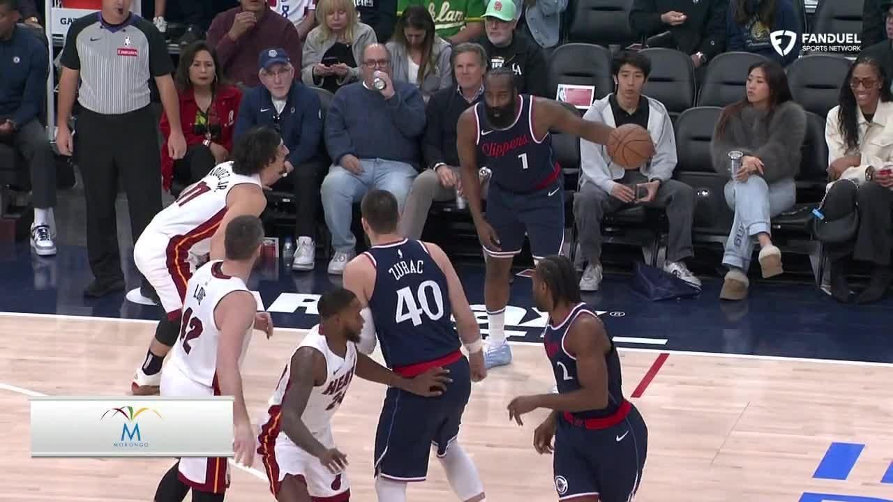 Harden finds Zubac for the jam - ESPN Video