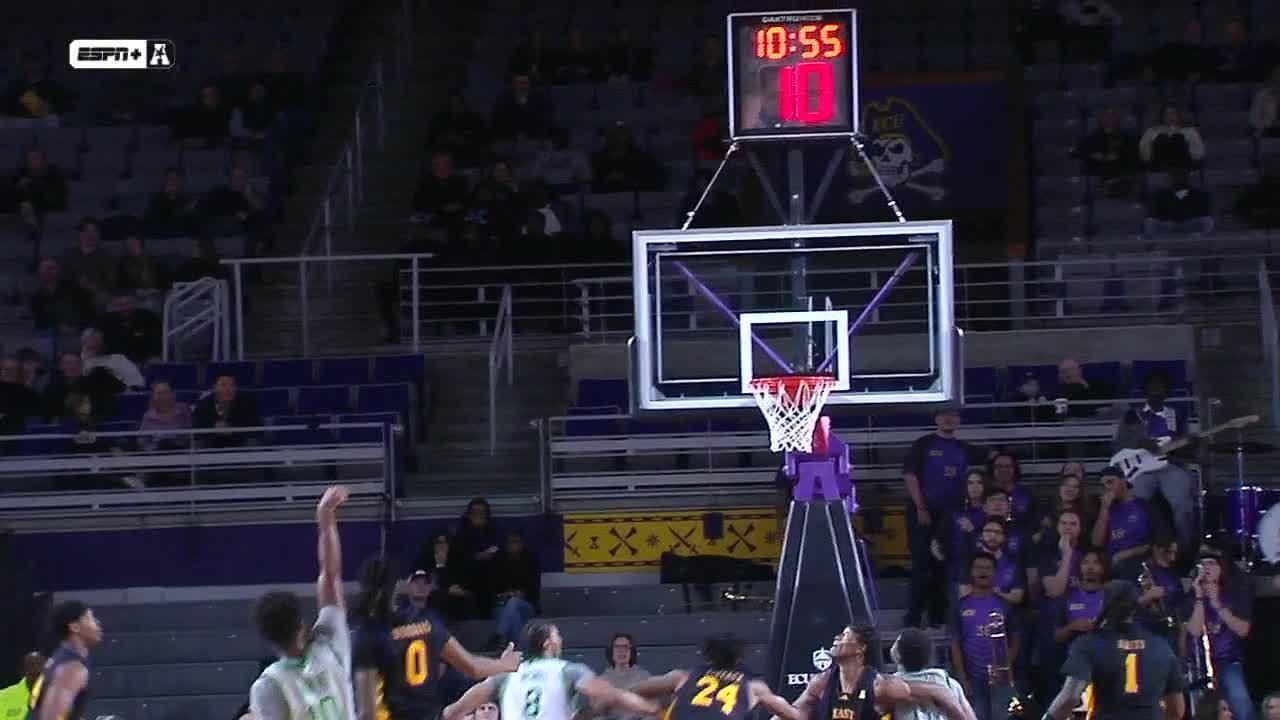 Atin Wright nails the 3 vs. East Carolina Pirates - ESPN Video