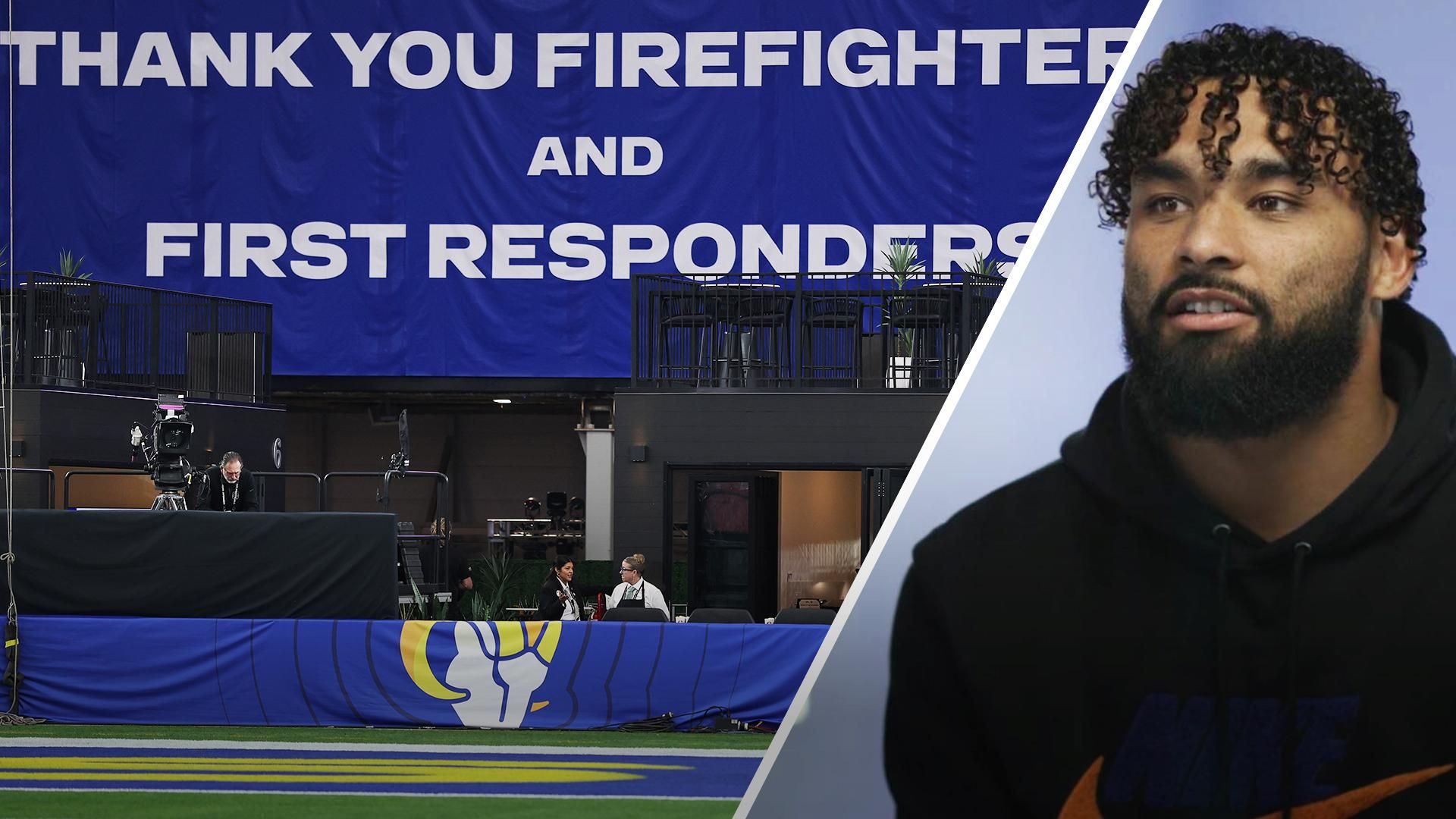 L.A. Rams share impact of wildfire disaster - ESPN Video