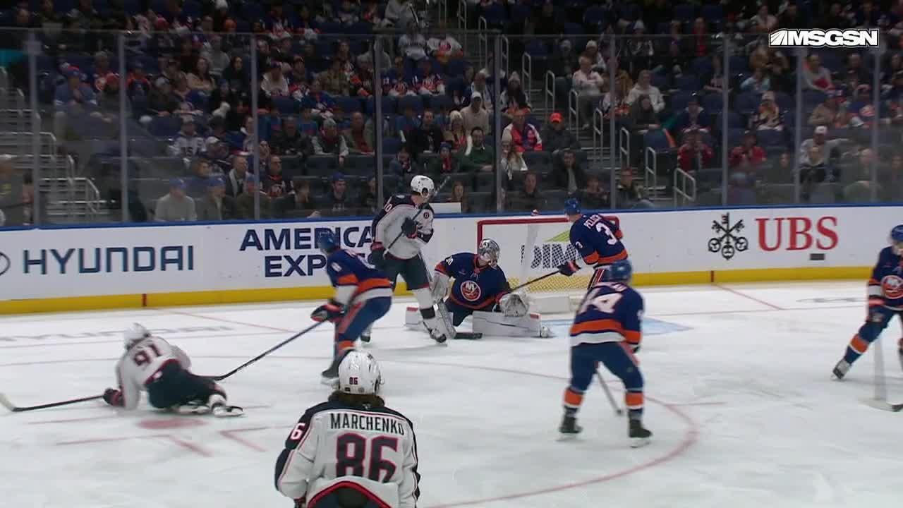 Kent Johnson notches goal on the power play - ESPN Video