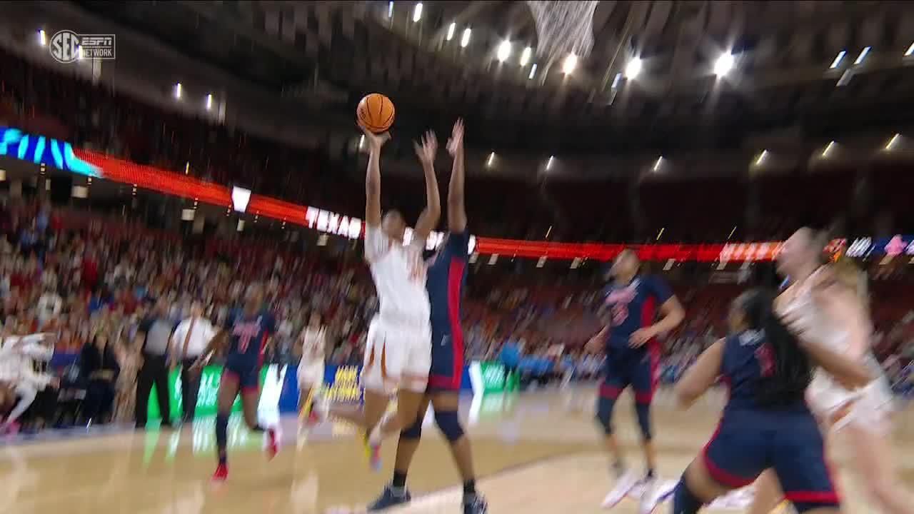 Texas' Madison Booker drives past Ole Miss' defense for a layup - ESPN ...