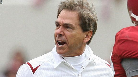 What it's like the first time Alabama's Nick Saban yells at you - ESPN ...