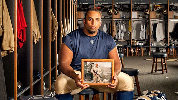 NFL - Rams center Jason Brown grieves his brother's death in Iraq ...