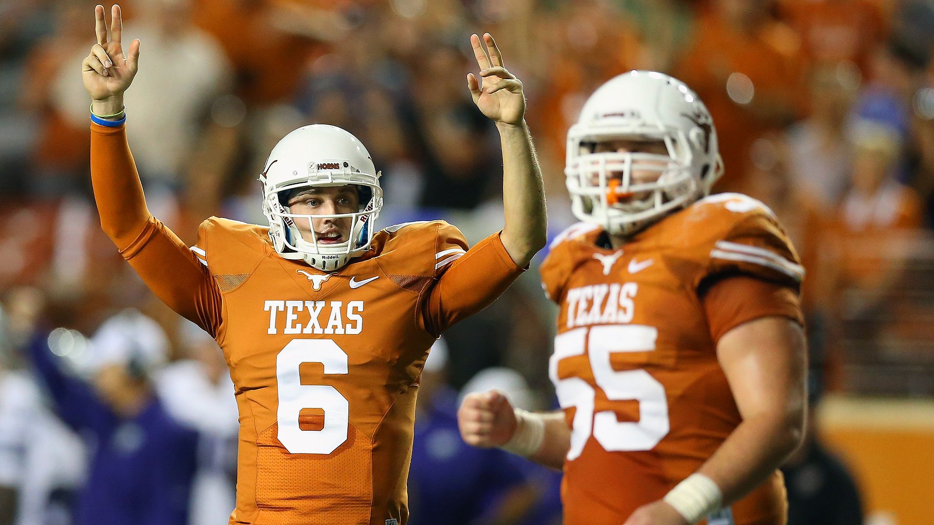 Case McCoy of Texas Longhorns gets shot at Oklahoma Sooners - ESPN