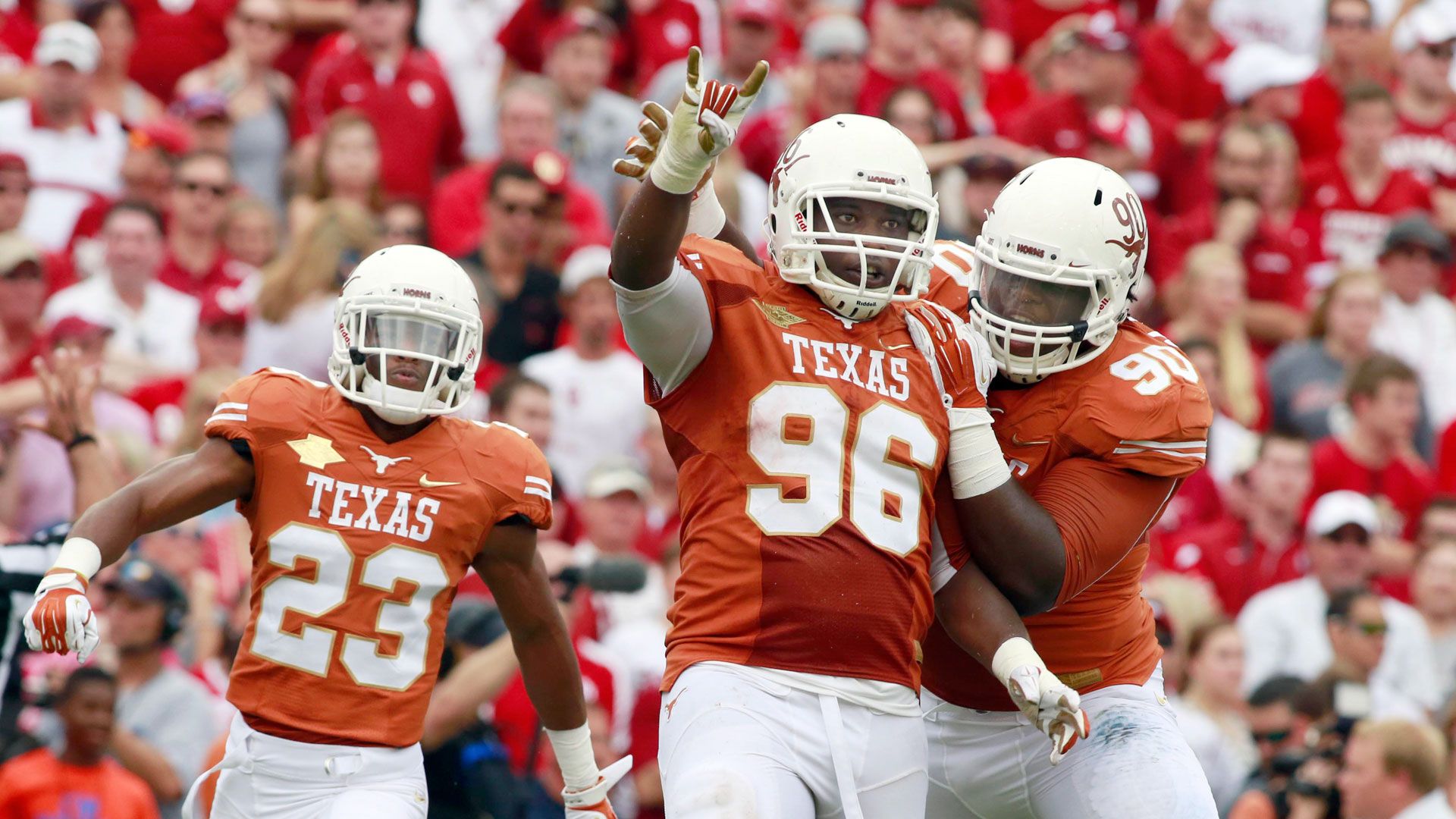 The real Texas Longhorns show up in rout of Oklahoma Sooners - ESPN ...