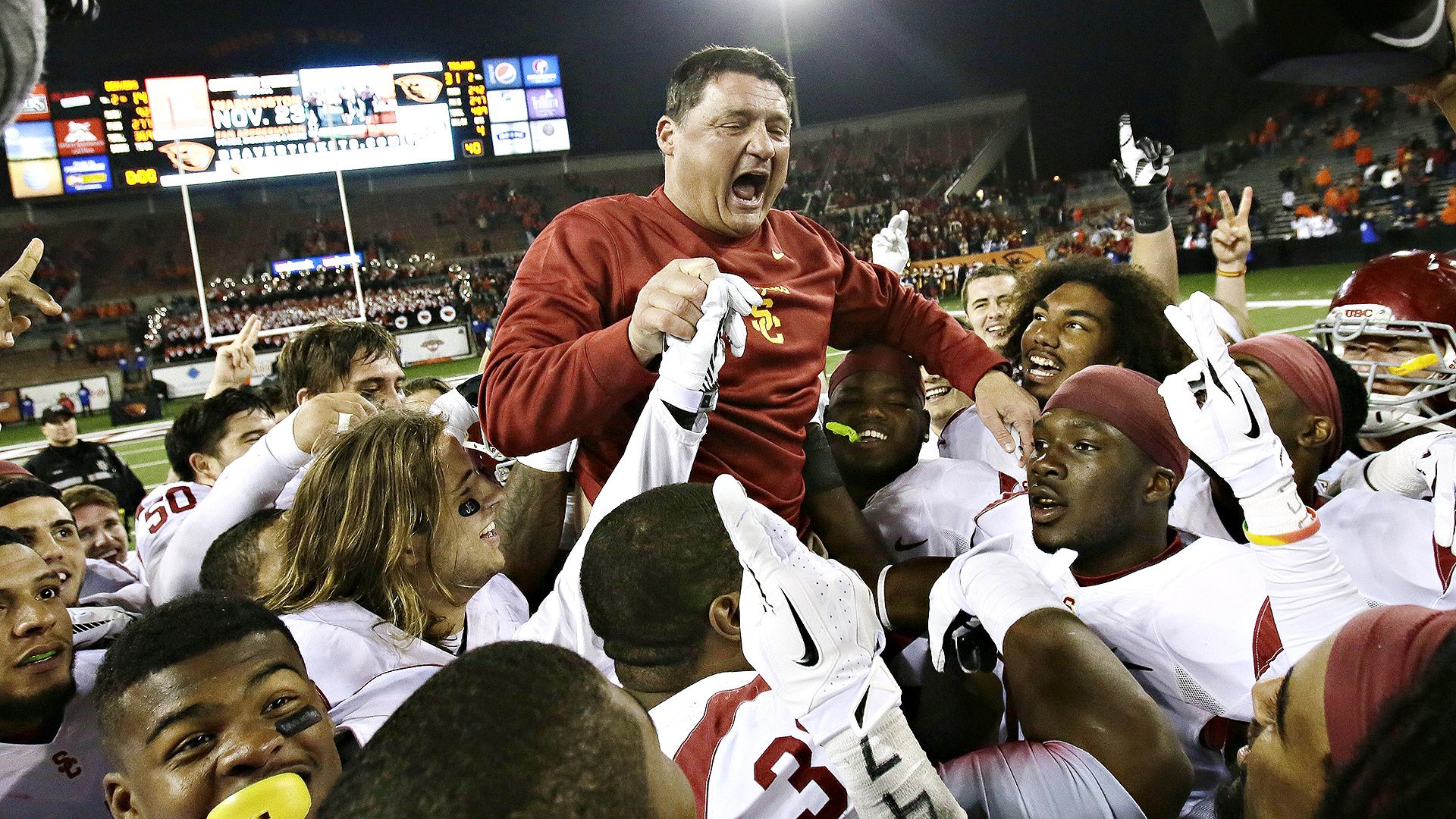 Ed Orgeron makes Pat Haden of USC Trojans' coaching search complicated ...